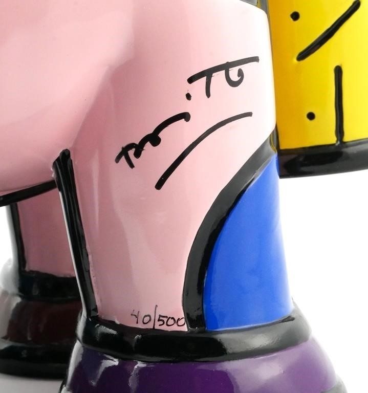 Romero Britto | ROMERO BRITTO Unicorn Sculpture | MutualArt