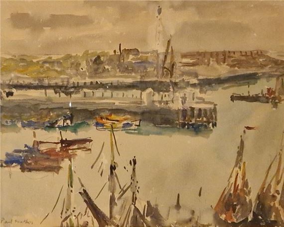 Paul Albert Mathey | The Port of Ostend | MutualArt