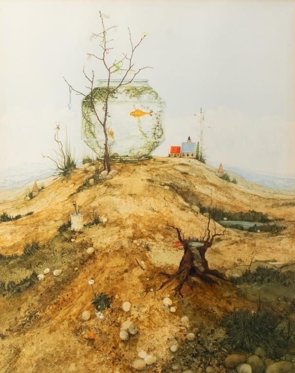 John Ridgewell | John Ridgewell Surrealist Landscape Mixed Media ...