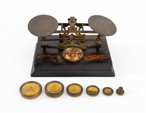 Designer | Charles Asprey & Son Brass Balance Scale | MutualArt