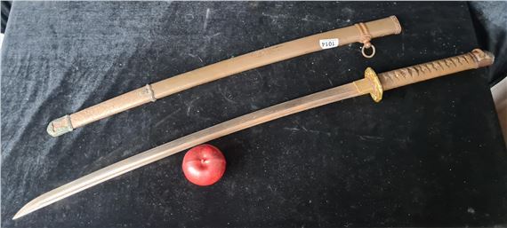 SWORD | Star Lot : A Japanese WWII Katana sword with traditional sha ...