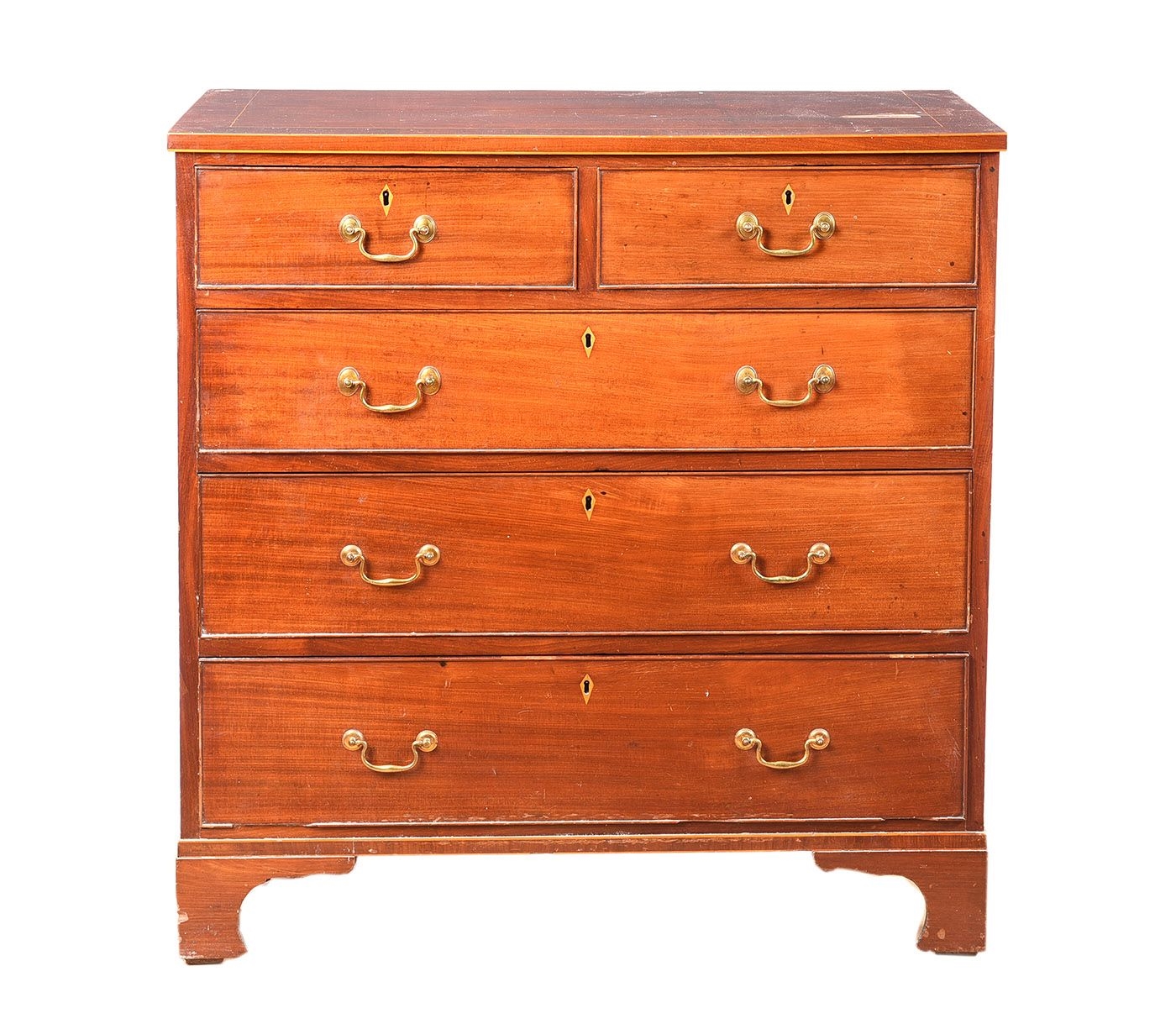 Hope K. Ritchie | ANTIQUE INLAID MAHOGANY CHEST OF DRAWERS | MutualArt