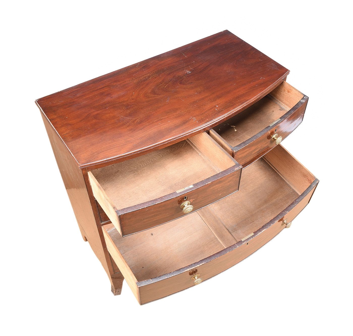 Hope K. Ritchie | REGENCY MAHOGANY BOW FRONT CHEST OF DRAWERS | MutualArt