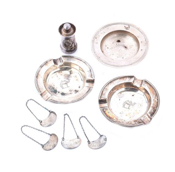 Pepper | SET OF FOUR SILVER ASHRAYS | MutualArt