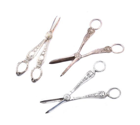 Hope K. Ritchie | THREE PAIRS OF EPNS GRAPE SCISSORS | MutualArt