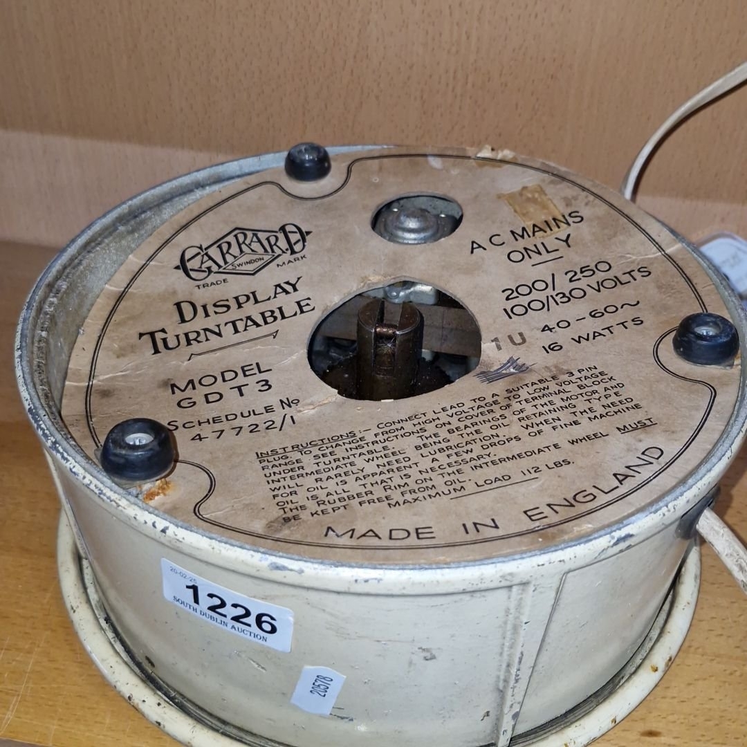 Garrard | An unusual Midth century Garrard Model GD display turntable ...
