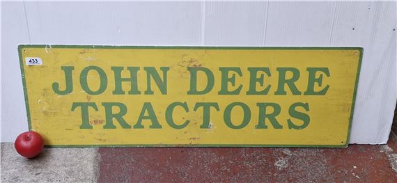 Unknown | A large metal wall sign for John Deere Tractors | MutualArt