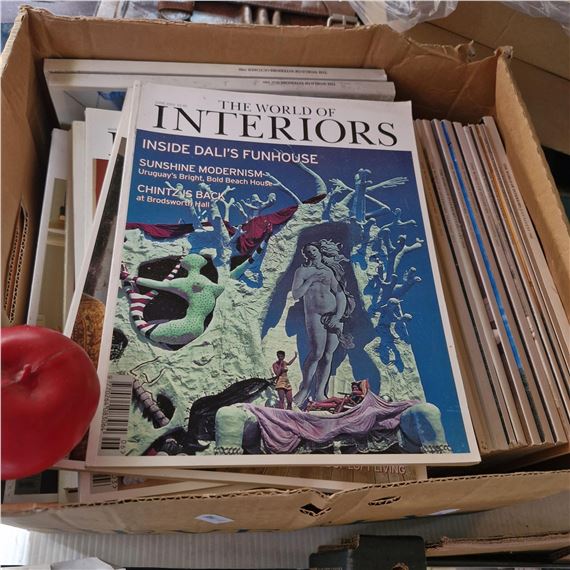 Large | A very large box containing approximately books / magazin ...