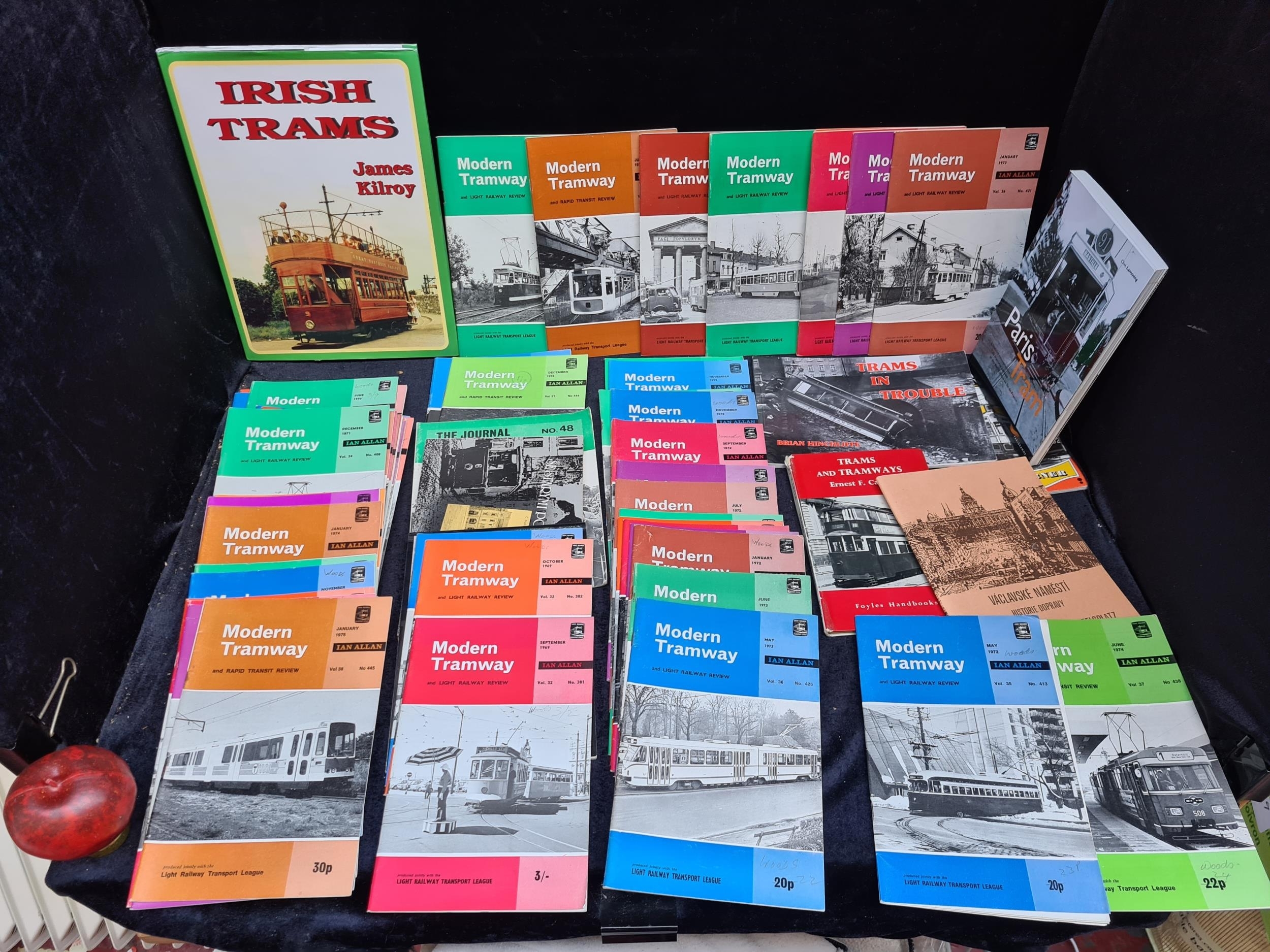 James | A box of Tramway books & periodicals including James Kilroy ...