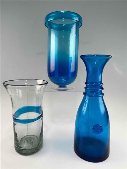 Hope K. Ritchie | Three Hand Blown Art Glass Vases | MutualArt