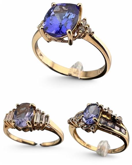 Hope K. Ritchie | Three 10K Tanzanite | MutualArt