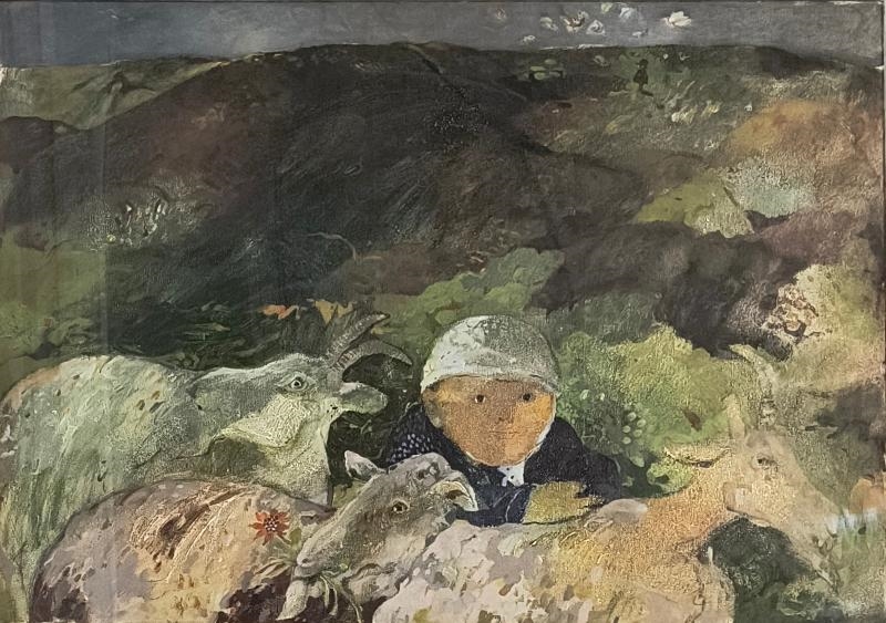Antonio Possenti | Bambino con le capre | MutualArt