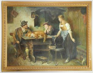 Adolf Eberle | The Fox & The Hunter | MutualArt