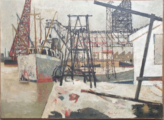 Rene Genis | The docks (1983) | MutualArt