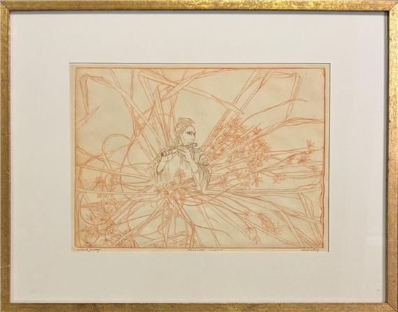 David Silverberg | DAVID SILVERBERG - PERUVIAN FLAUTIST (1936) | MutualArt