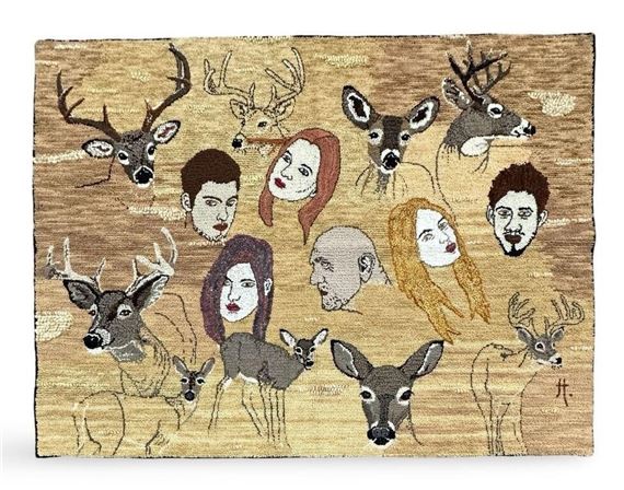 Juan Carlos Ferri Herrero | MONUMENTAL DR HALINA BIENKOWSKI HOOKED RUG W DEER (2024 - 2025 ...