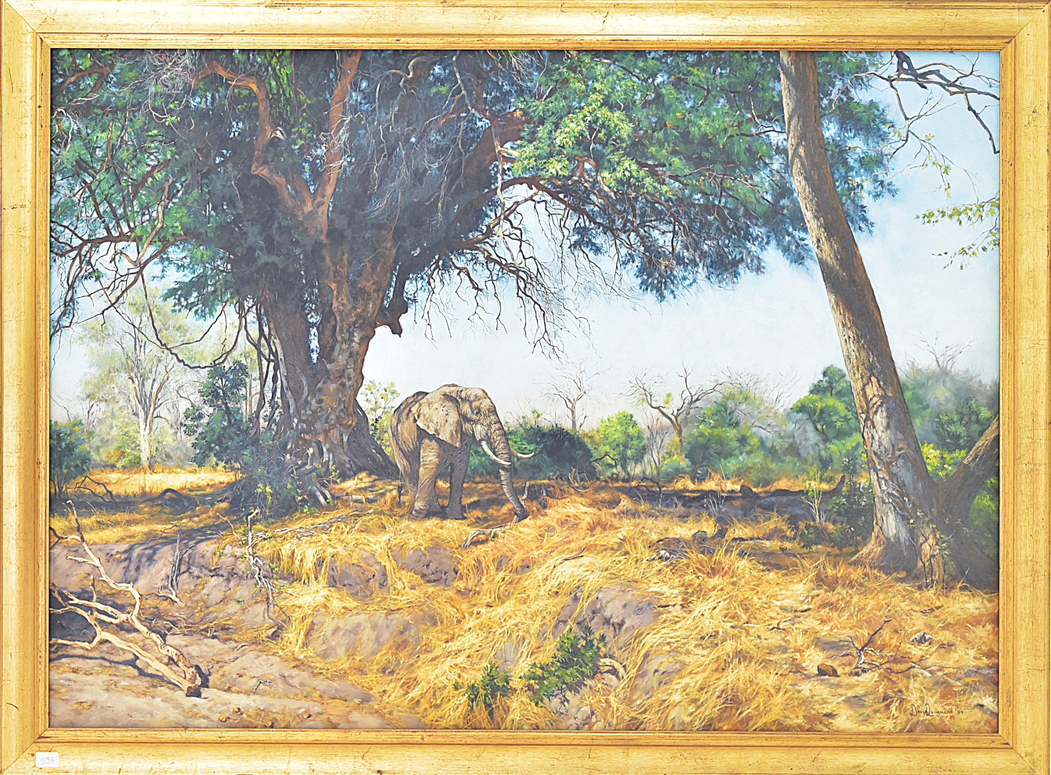 David Langmead | Elephant under a large tree, '94 (1965) | MutualArt