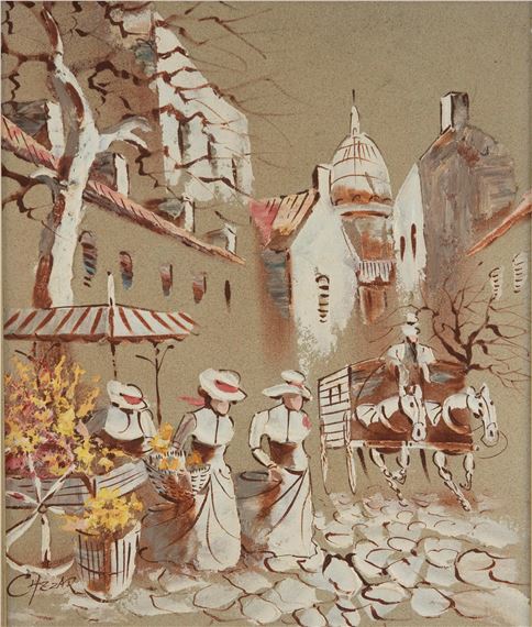 Boris Chezar | Street Scene | MutualArt