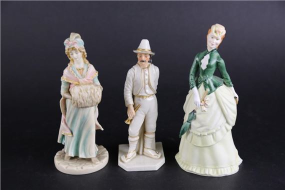 Royal Worcester | Three English Porcelain Royal Worcester figures of ...