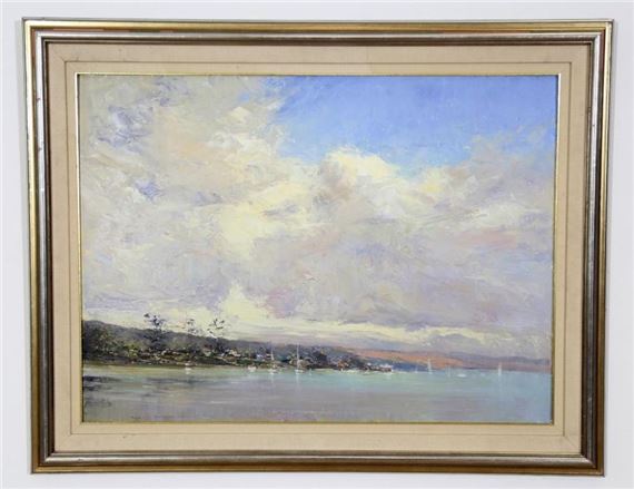 Ken Knight | Ken Knight. Oil of board depicting clouds over the bay at ...