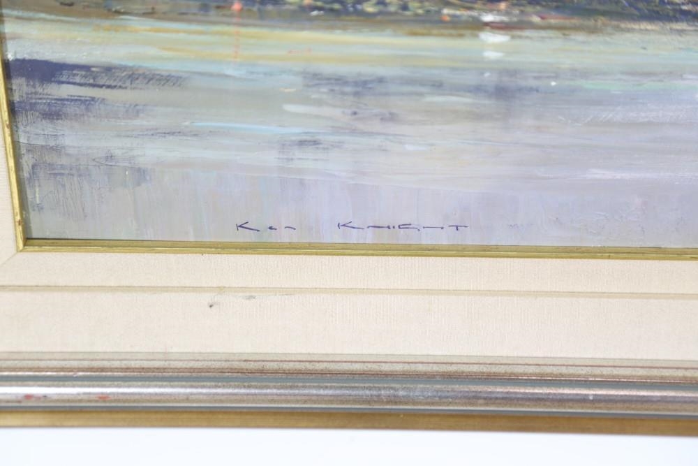 Ken Knight | Ken Knight. Oil of board depicting clouds over the bay at ...