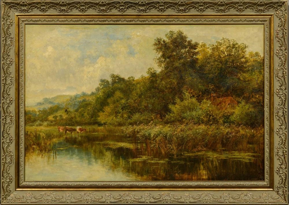 Walter Wallor Caffyn | River Scene with Cattle | MutualArt
