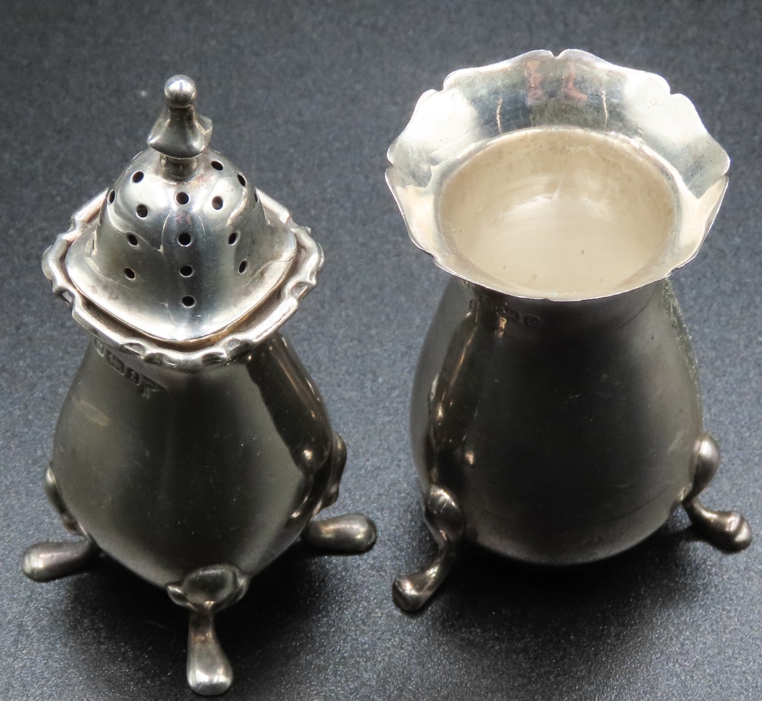 Guido Silvestri | Silver Table Cruet and Silver Table Salt Shaped Form ...