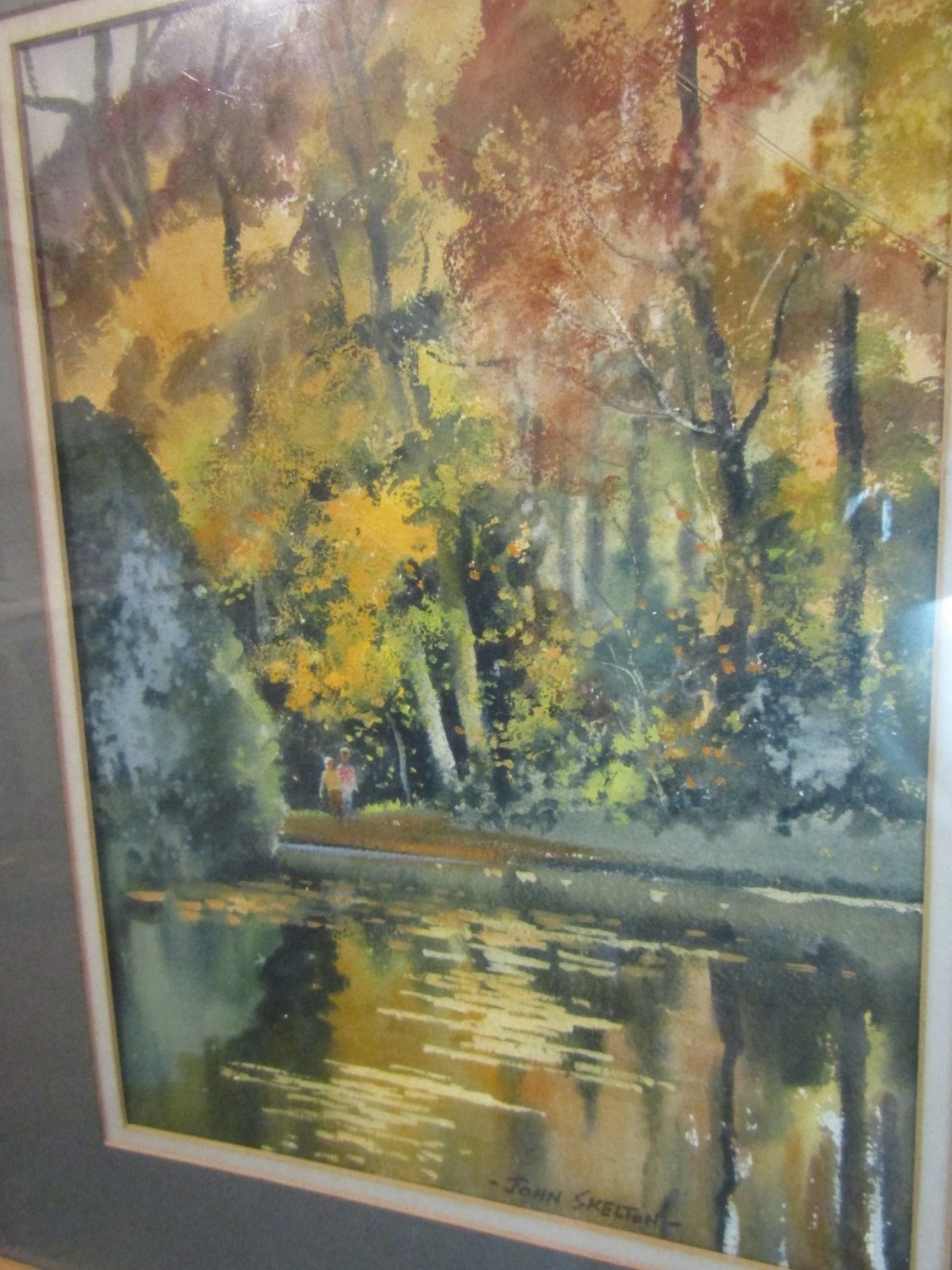 John Skelton | John Skelton Pond Scene with Trees Beyond Autumn ...