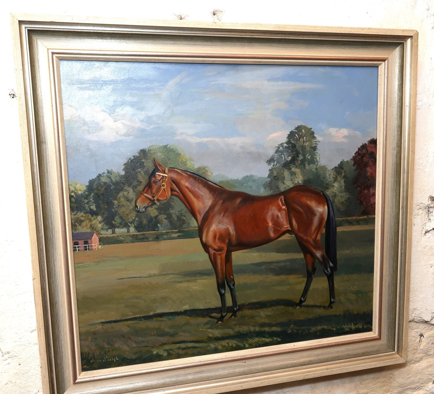 Joan Sleigh | Joan Sleigh Portrait of a Racehorse Contained Within ...