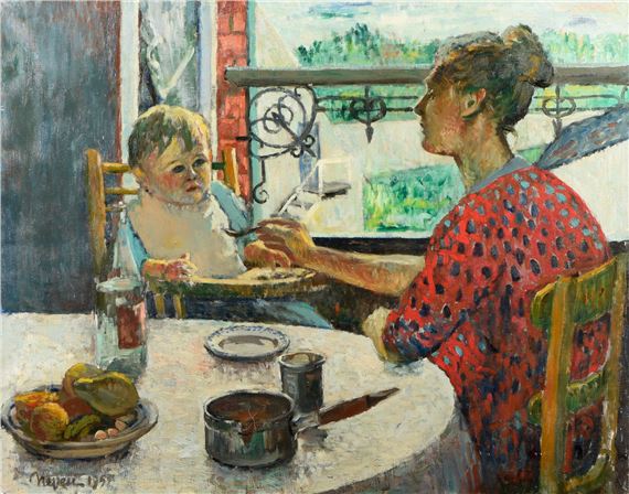 Pierre Neveu | « Mère et son enfant » (1955) | MutualArt