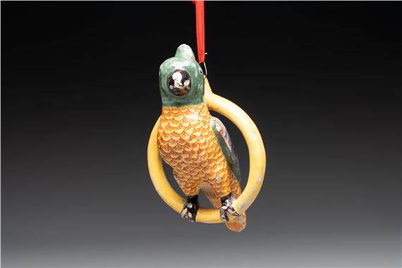 Delft | A polychrome Dutch Delft parrot (19) | MutualArt