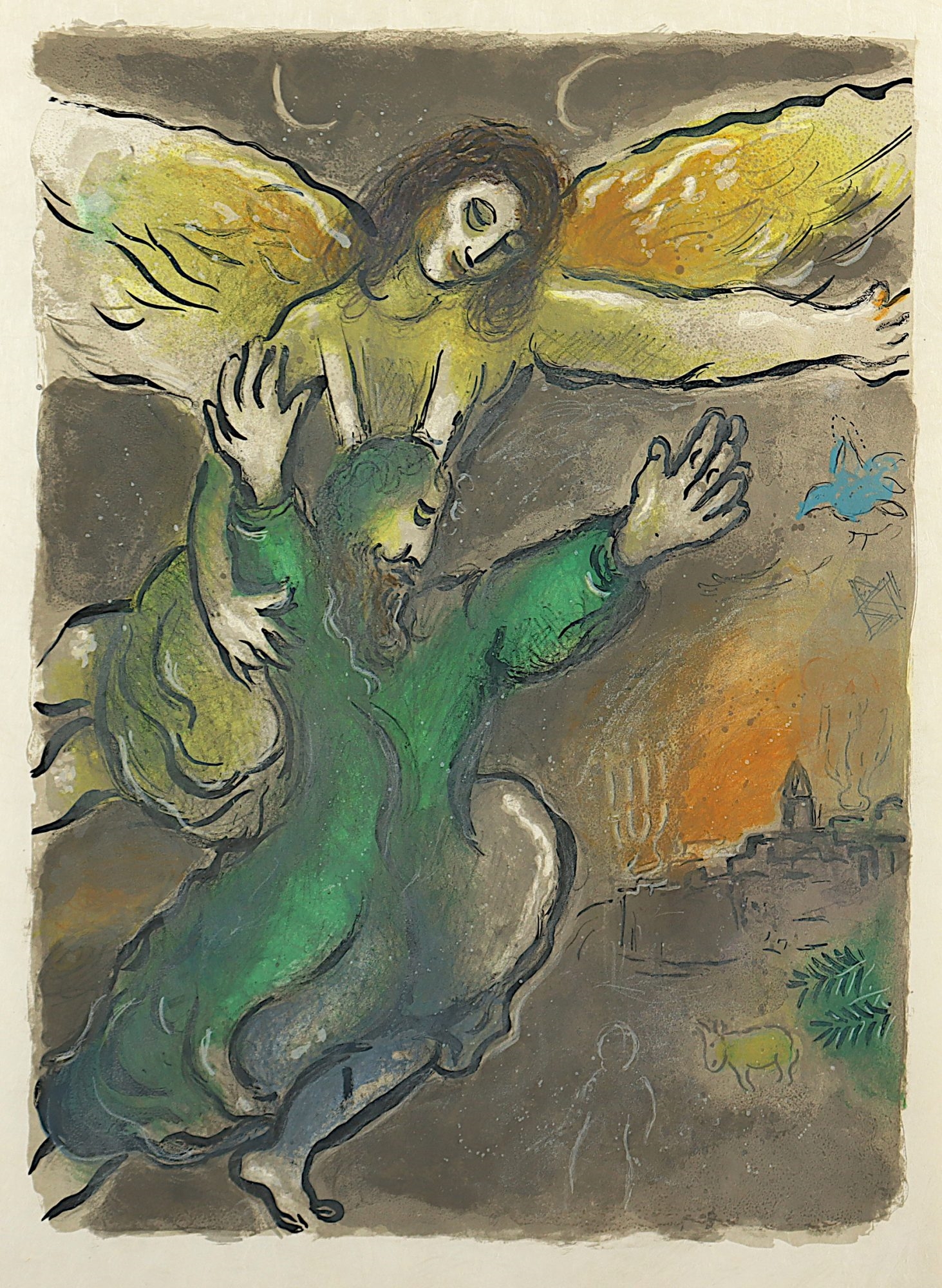 Marc Chagall | Blatt aus Exodus (1966) | MutualArt