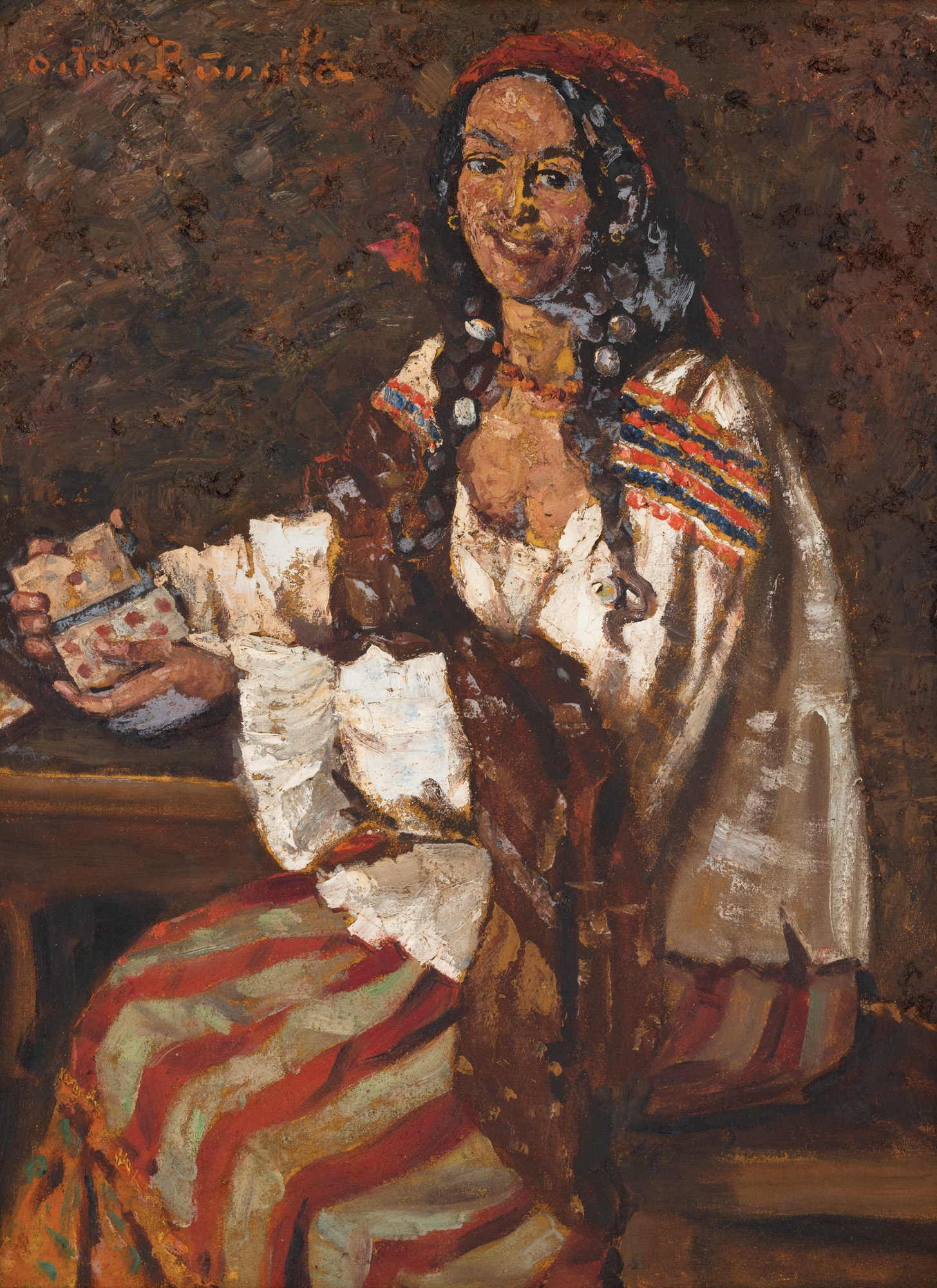 Octav Bancila | The Riddle in the Cards [1912-1915 (Circa 17) | MutualArt