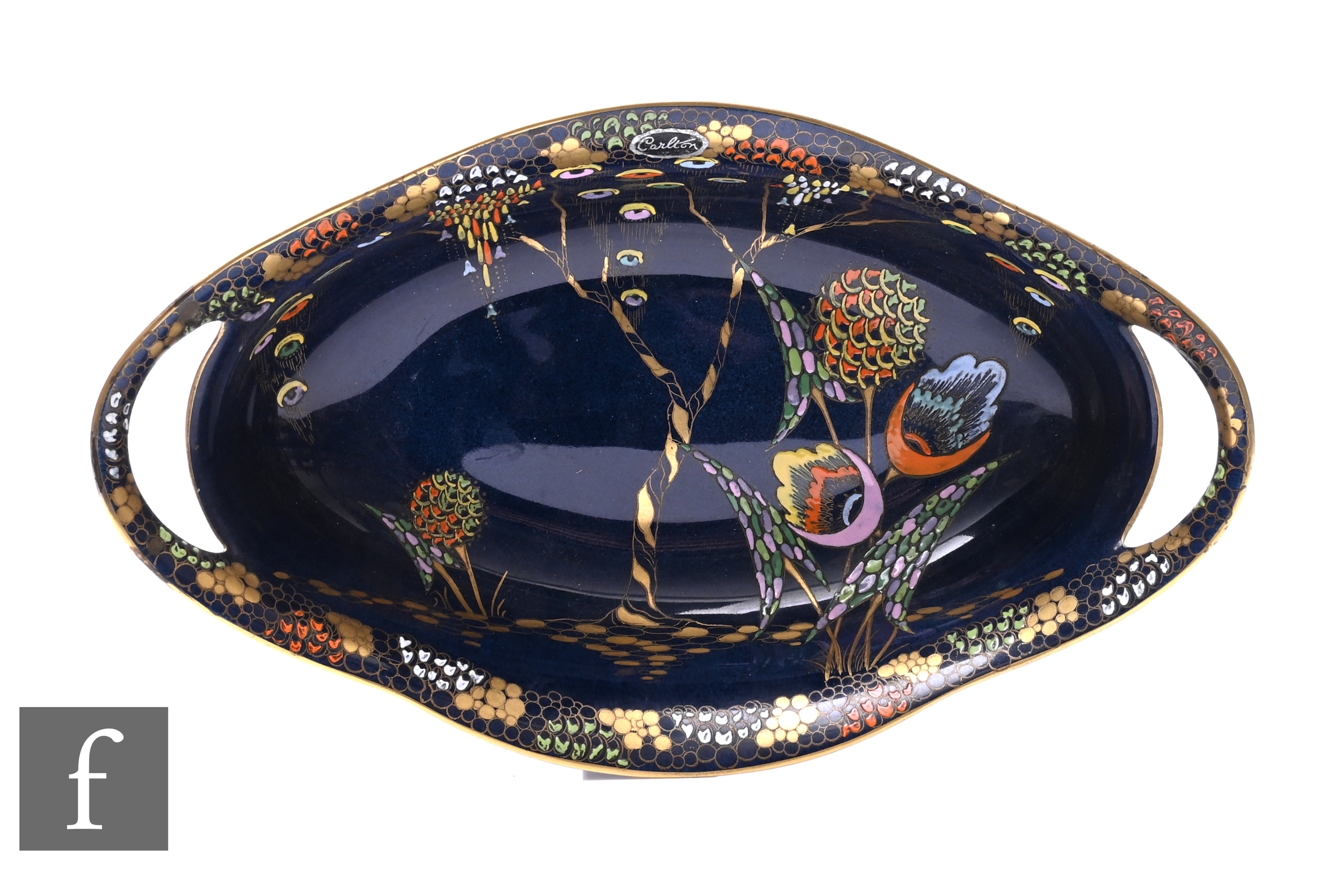 Carlton Ware | Carlton Ware - An Art Deco Devil's Copse twin handled ...