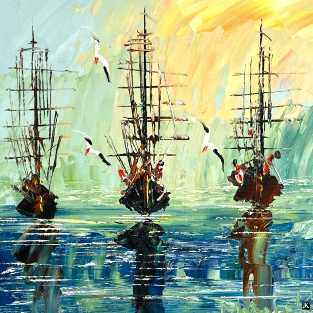 Morris Katz | Morris Katz Circa 1988 oil painting (Circa 1988) | MutualArt
