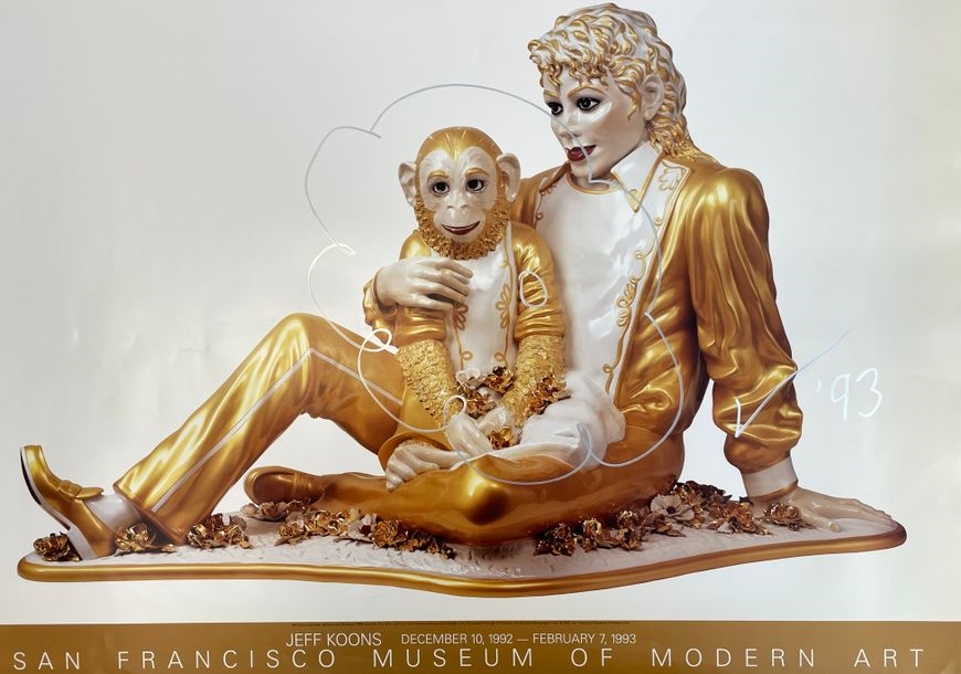Jeff Koons | Michael Jackson and Bubbles (1992) | MutualArt