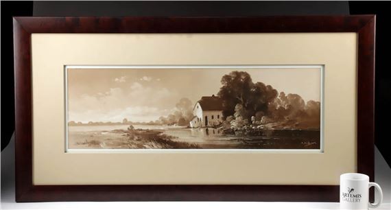 Clarence E. Braley | Home on Waterfront | MutualArt