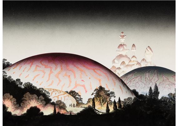 Roger Dean | Blue Desert | MutualArt