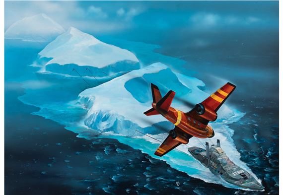 Chris Foss | The California Iceberg book cover (1975) | MutualArt