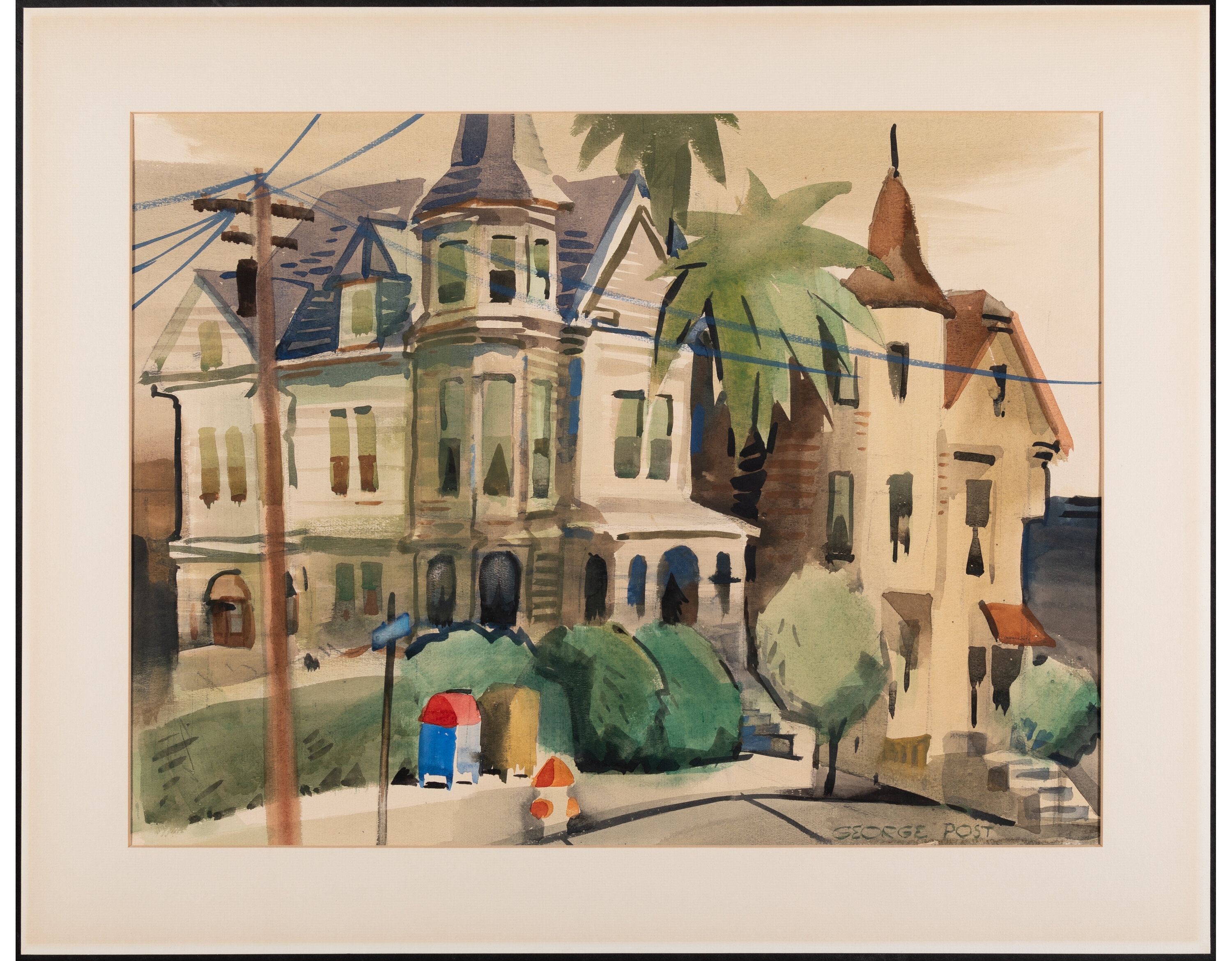 George Booth Post | Bunker Hill, Los Angeles (1985) | MutualArt