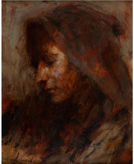 Richard Alan Schmid | Portrait of a Woman in Profile | MutualArt