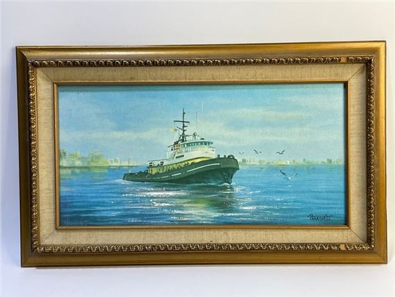 Violet Parkhurst | Violet Parkhurst Painting. Ocean Liner | MutualArt