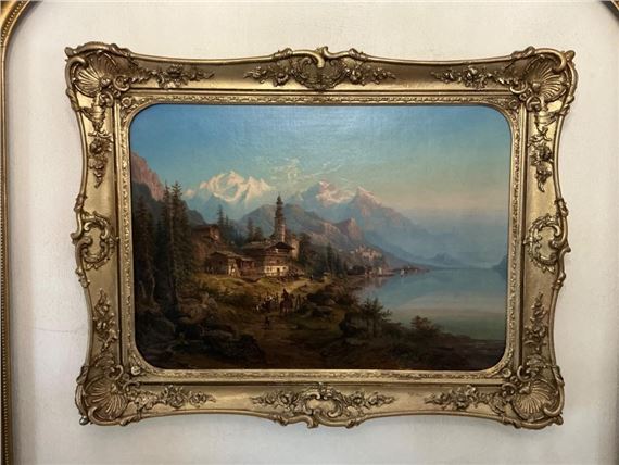 Henry Jaeckel | Mountain Lake Scene (1842) | MutualArt