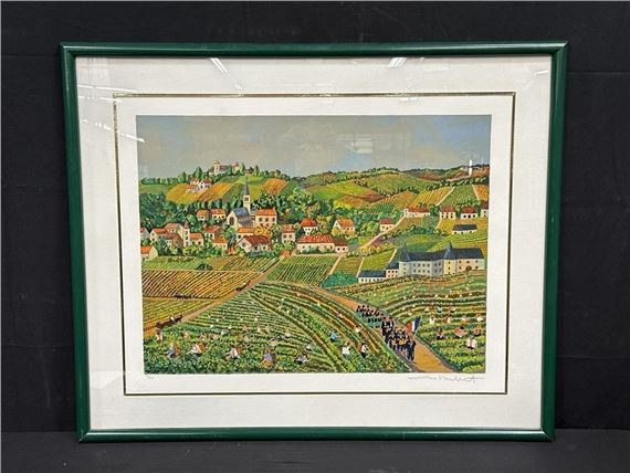 Guy Buffet | Large framed pencil signed Guy Buffet Serigraph | MutualArt