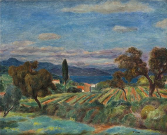 Józef Pankiewicz | Saint-Tropez (Landscape from Saint-Tropez (1922 ...