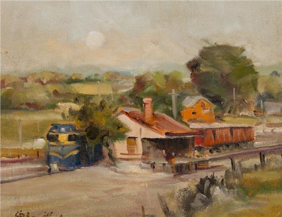 Gregory R. Smith | Daylesford Station at Dusk 1994 (1994) | MutualArt