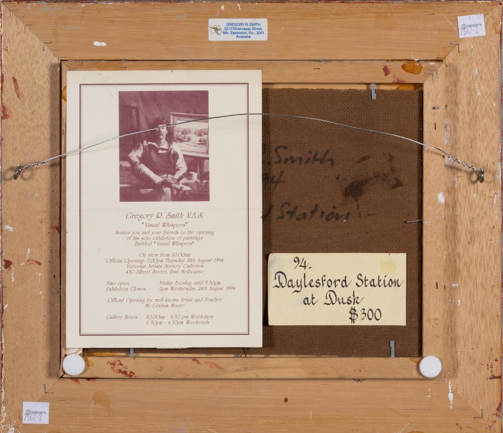 Gregory R. Smith | Daylesford Station at Dusk 1994 (1994) | MutualArt