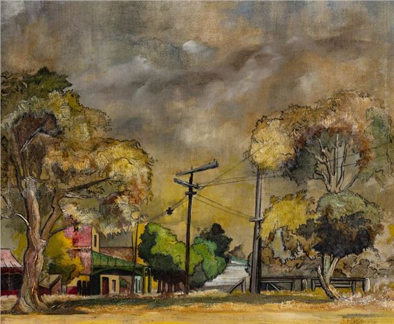 Ivor Francis | Adelaide Street Scene 1946 (1946) | MutualArt