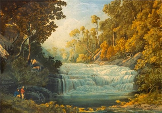 Nicolas Chevalier | Parker River Waterfall (Circa 1865) | MutualArt