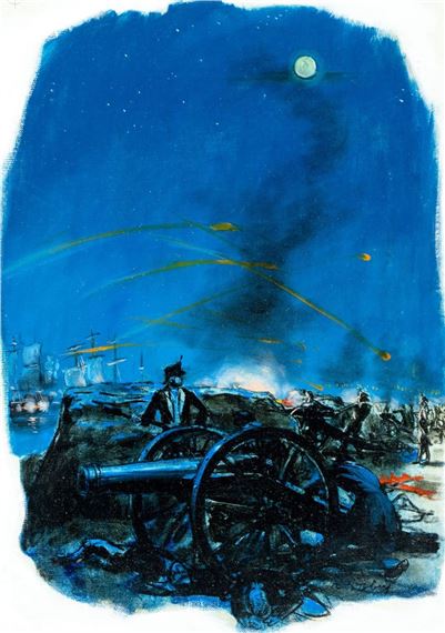 Alton Tobey | British Bombard Charleston | MutualArt